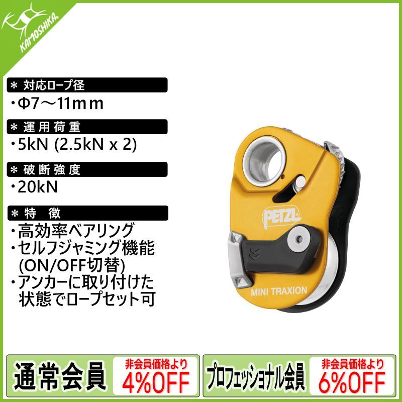 PETZL MINI TRAXION ペツル ミニ トラクション